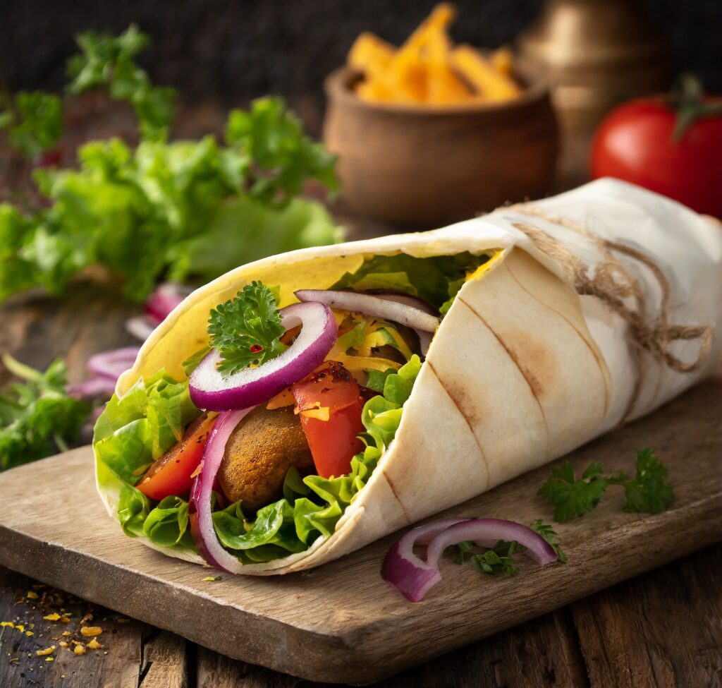 Vegetarian Patty Wrap || ChickAsta