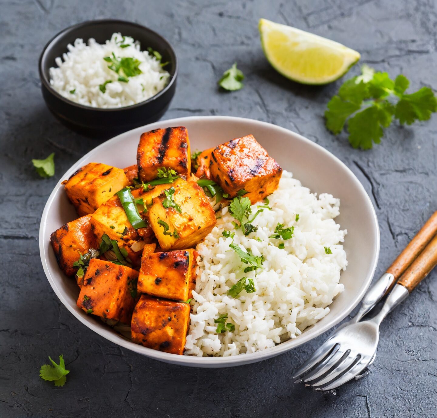 Peri Peri Tandoori Creamy Paneer Rice Bowl Recipe | Fusion Delight